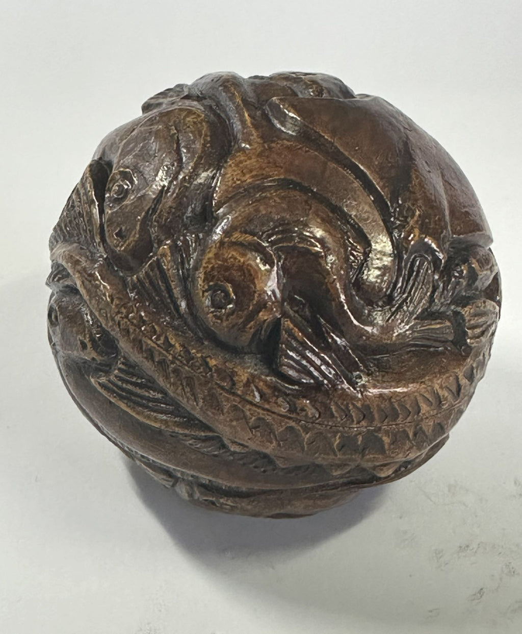 Fish Totem Orb by Yve Sturgeon – Obsidian Art