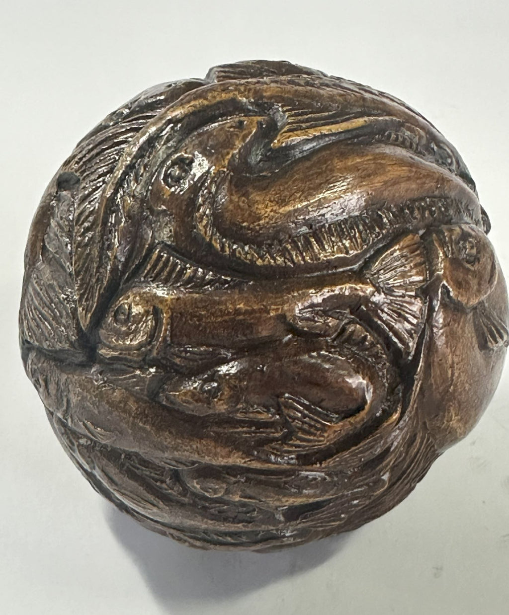 Fish Totem Orb by Yve Sturgeon – Obsidian Art