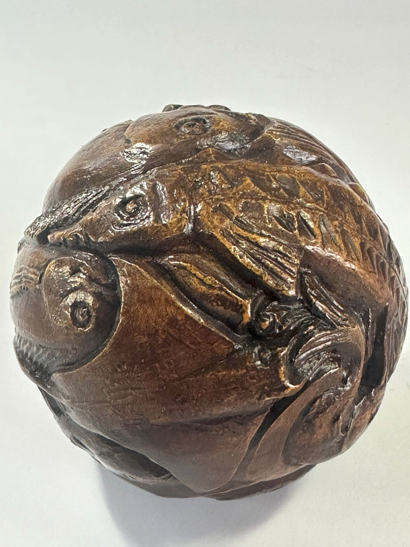 Fish Totem Orb by Yve Sturgeon – Obsidian Art