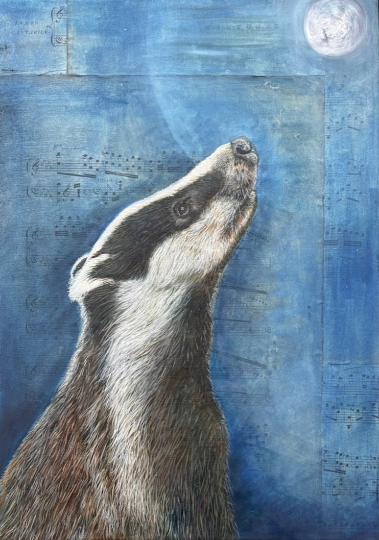 Nocturne (The Badger and the Moon) by Helen Abbott – Obsidian Art