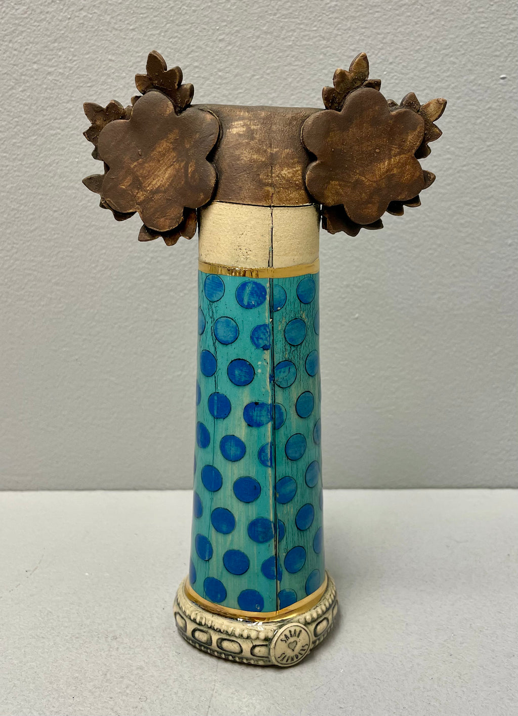 Large Man - Hand-Built Ceramic Sculpture by Sarah Saunders – Obsidian Art