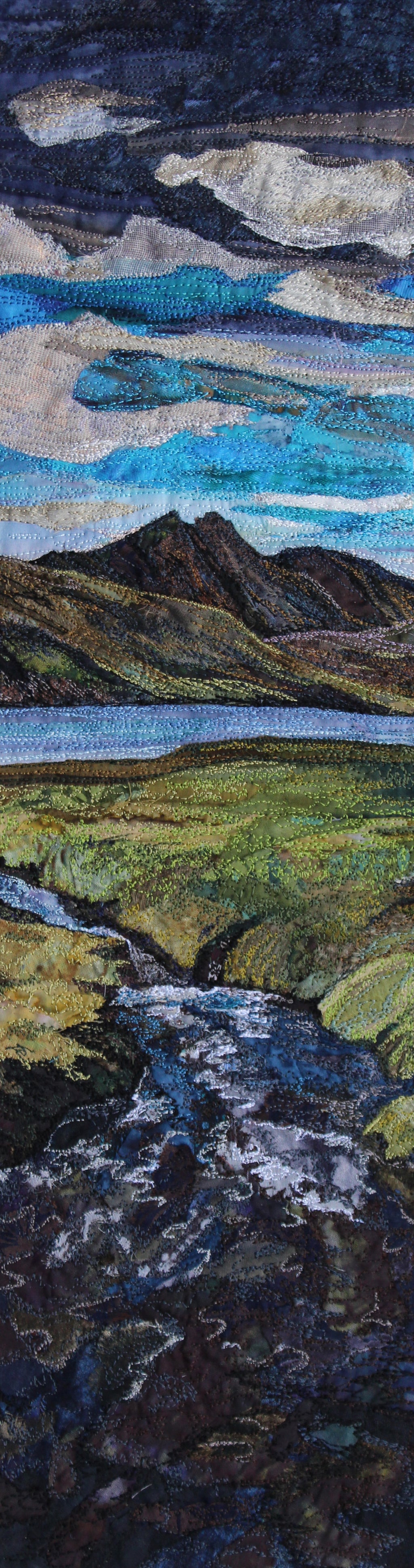 The Journey's End - textile art by Rachel Wright – Obsidian Art