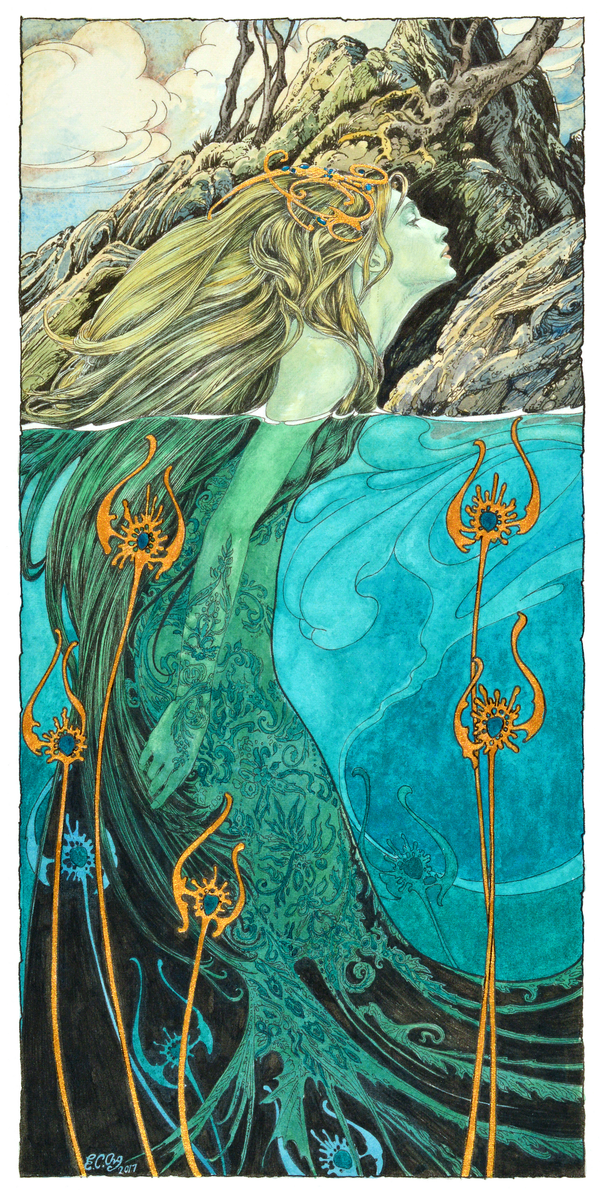 Lorelei - Signed Print by Ed Org – Obsidian Art