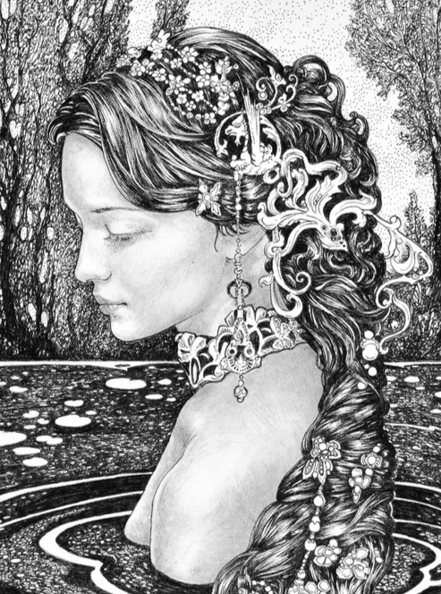 Nixe - A3 Signed Limited Edition Print by Ed Org – Obsidian Art