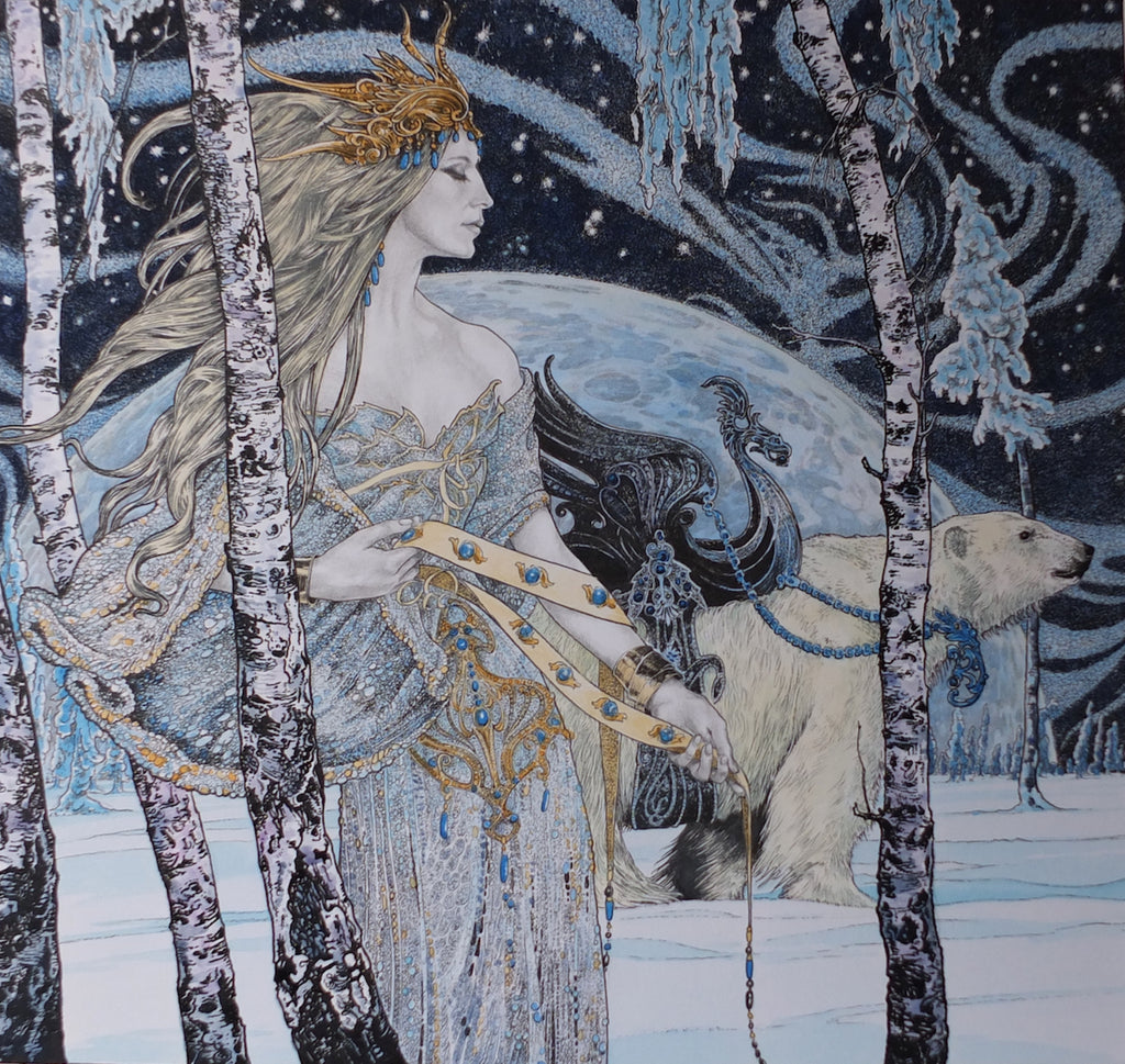 Snow Moon - Limited Edition Print by Ed Org – Obsidian Art