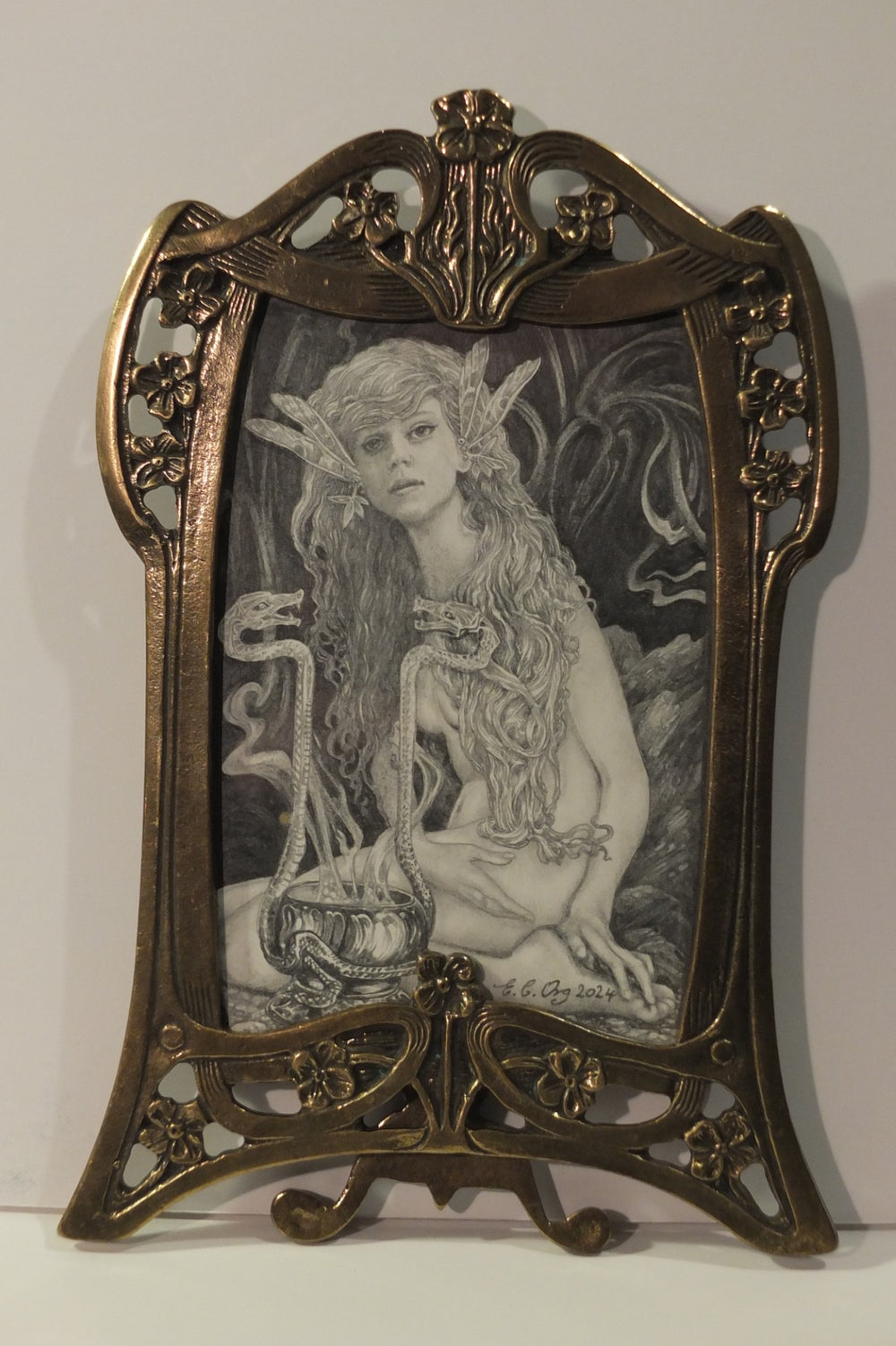 Sprite - Original Pencil Drawing by Ed Org – Obsidian Art