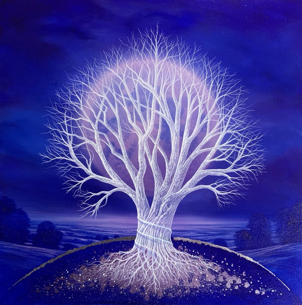 The Lavender Moon- Original Painting by Mark Duffin – Obsidian Art