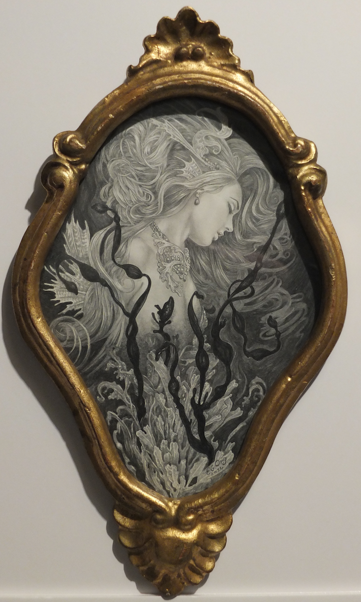 Mermaid - Original Pencil Drawing by Ed Org – Obsidian Art