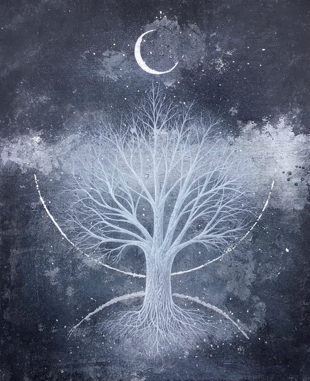 The Silver Night - Original Painting by Mark Duffin – Obsidian Art