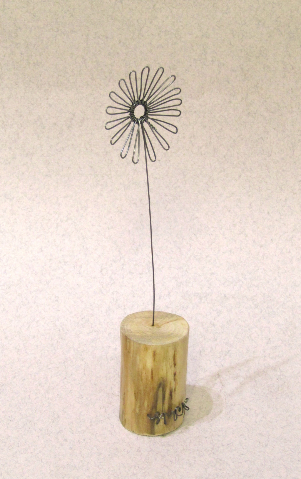 Daisy - wire and waxed driftwood sculpture by Wild Grey Art – Obsidian Art