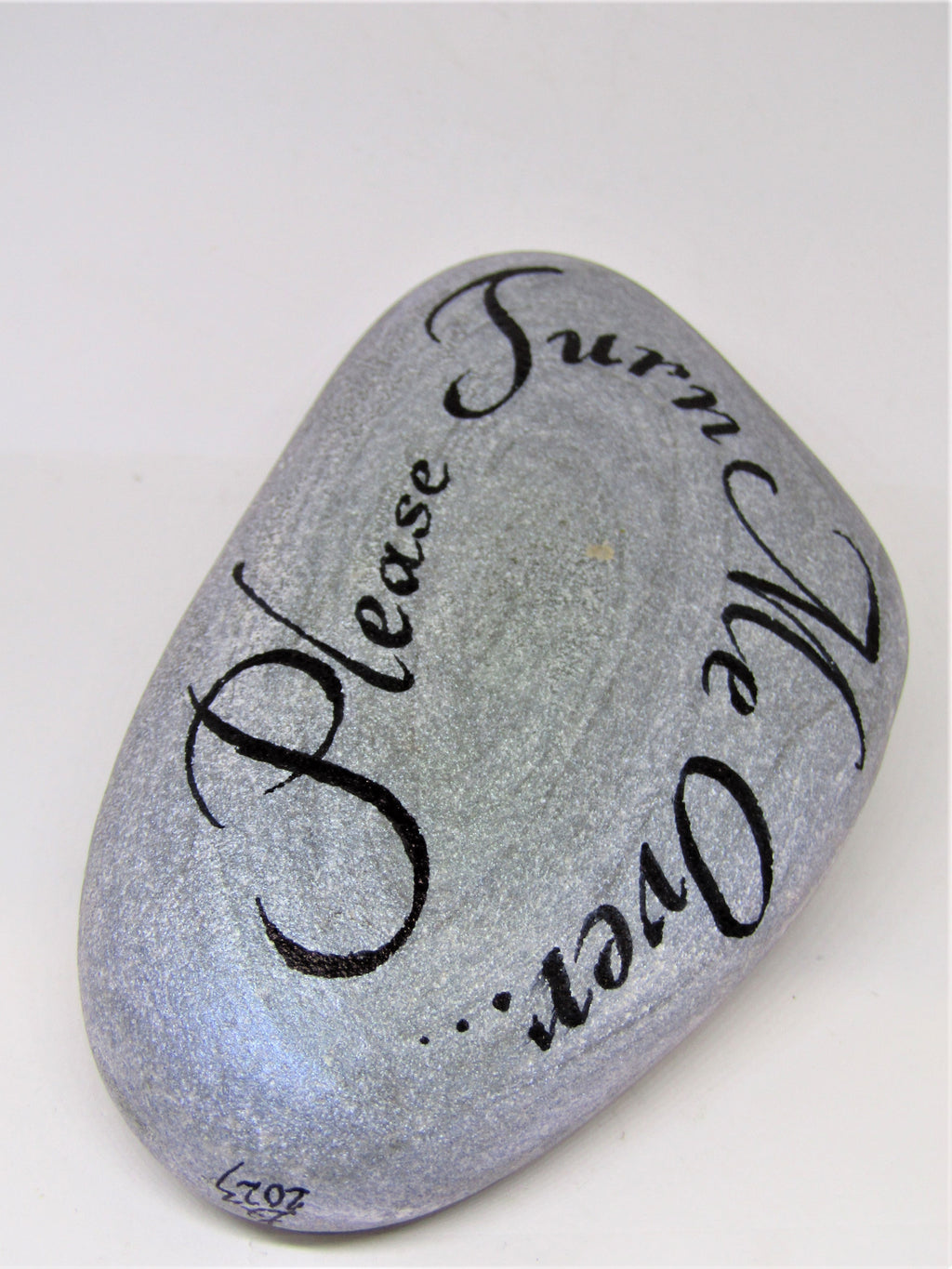 'Please Turn Me Over...' Hand Painted Stone by Alexis Penn Carver ...