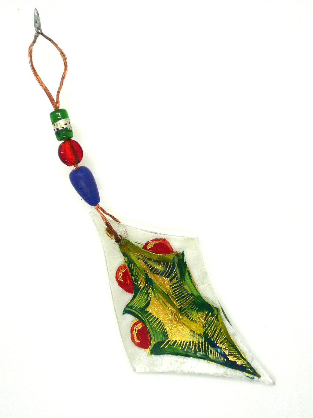 Holly Leaf - stained glass by Bryan Smith (BJS302) – Obsidian Art