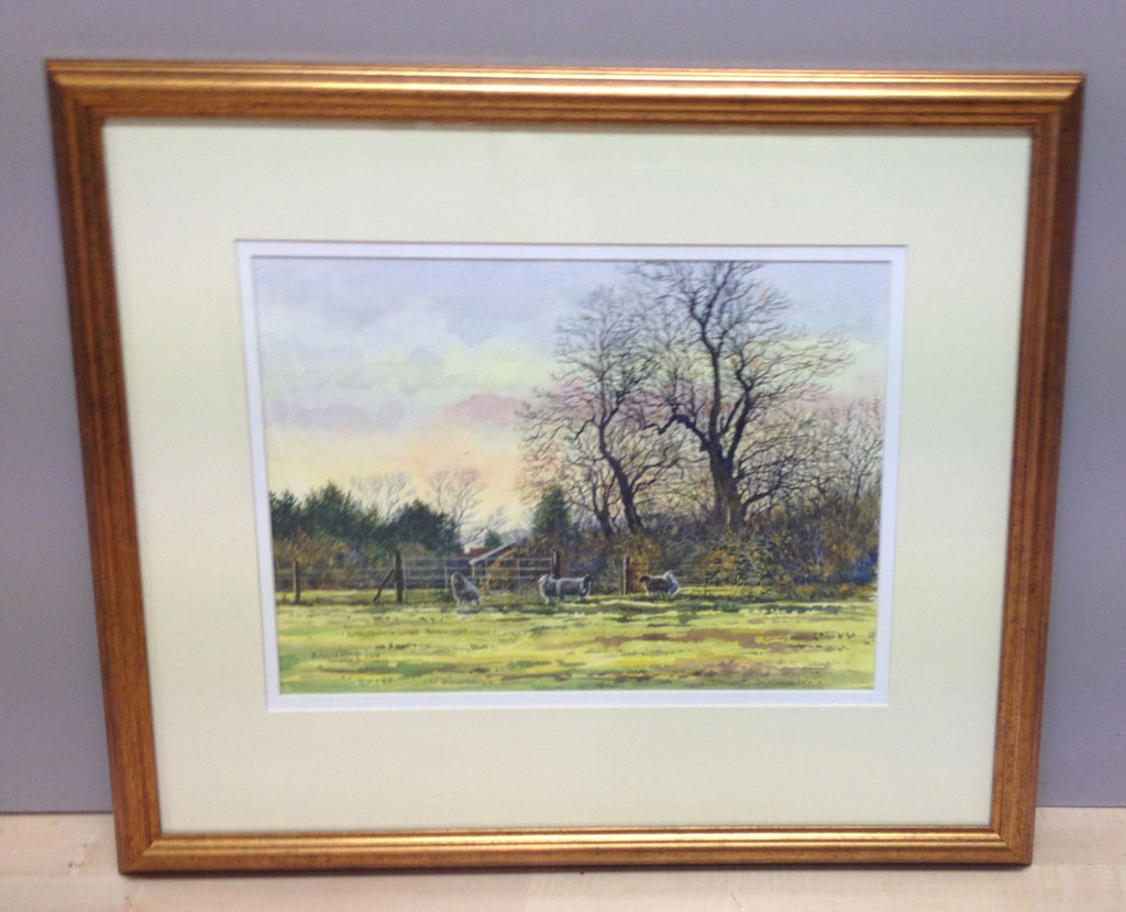 February Evening, Stewkley by Edward Stamp RI – Obsidian Art