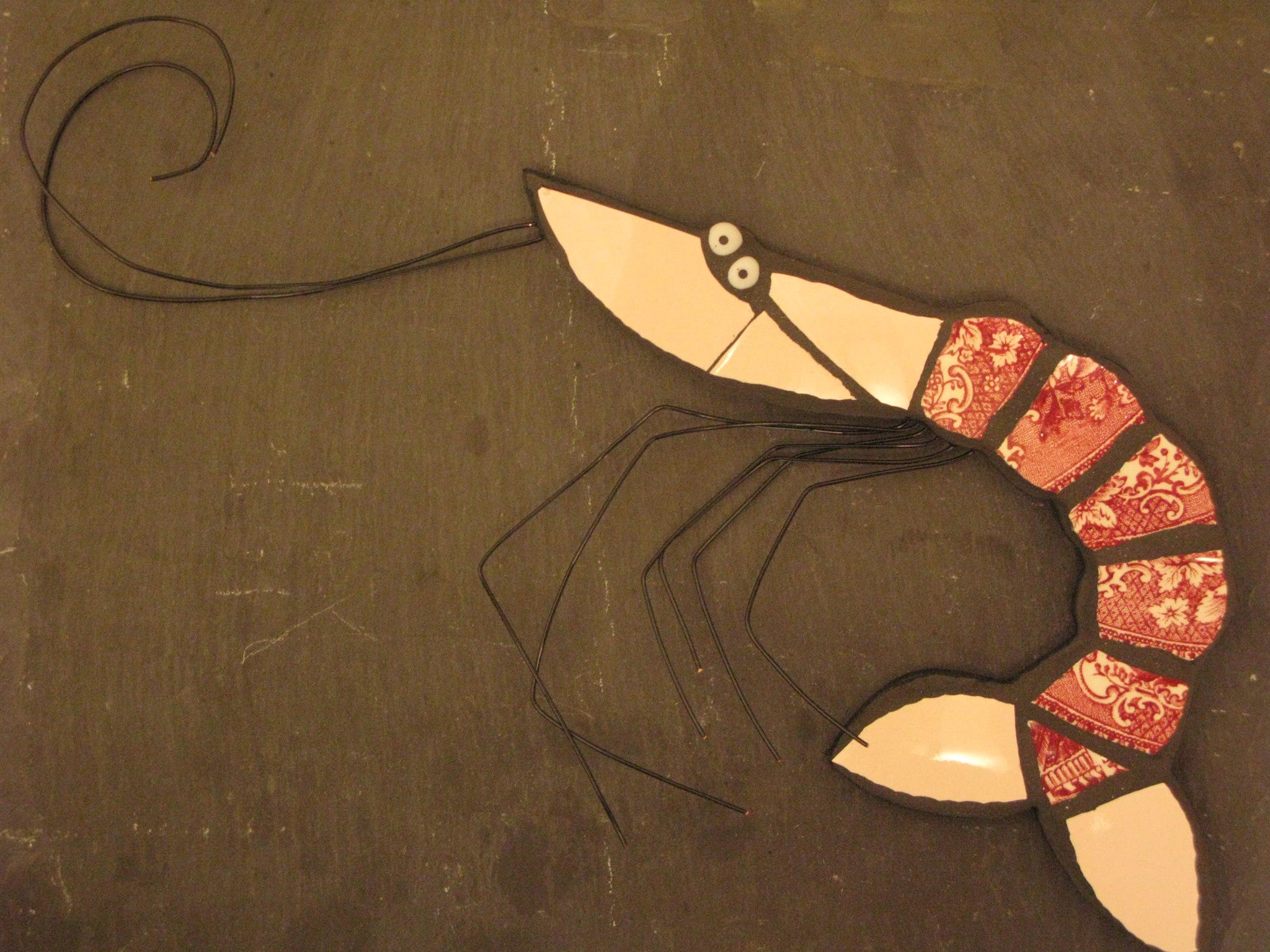 Mosaic Shrimp by Helen Clues – Obsidian Art