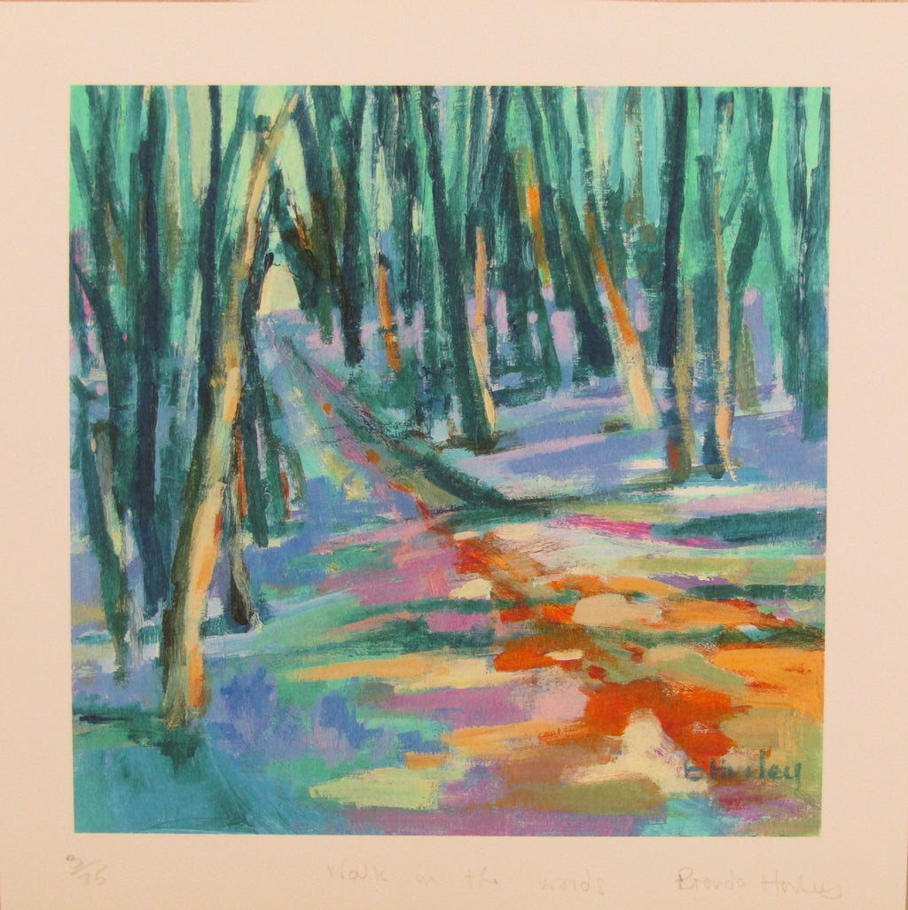 Walk in the Woods - Limited edition print by Brenda Hurley – Obsidian Art
