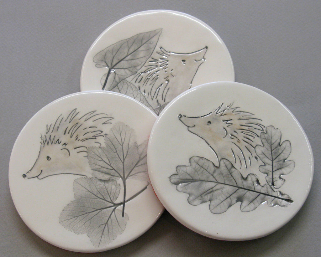 Hedgehog Coasters – Obsidian Art